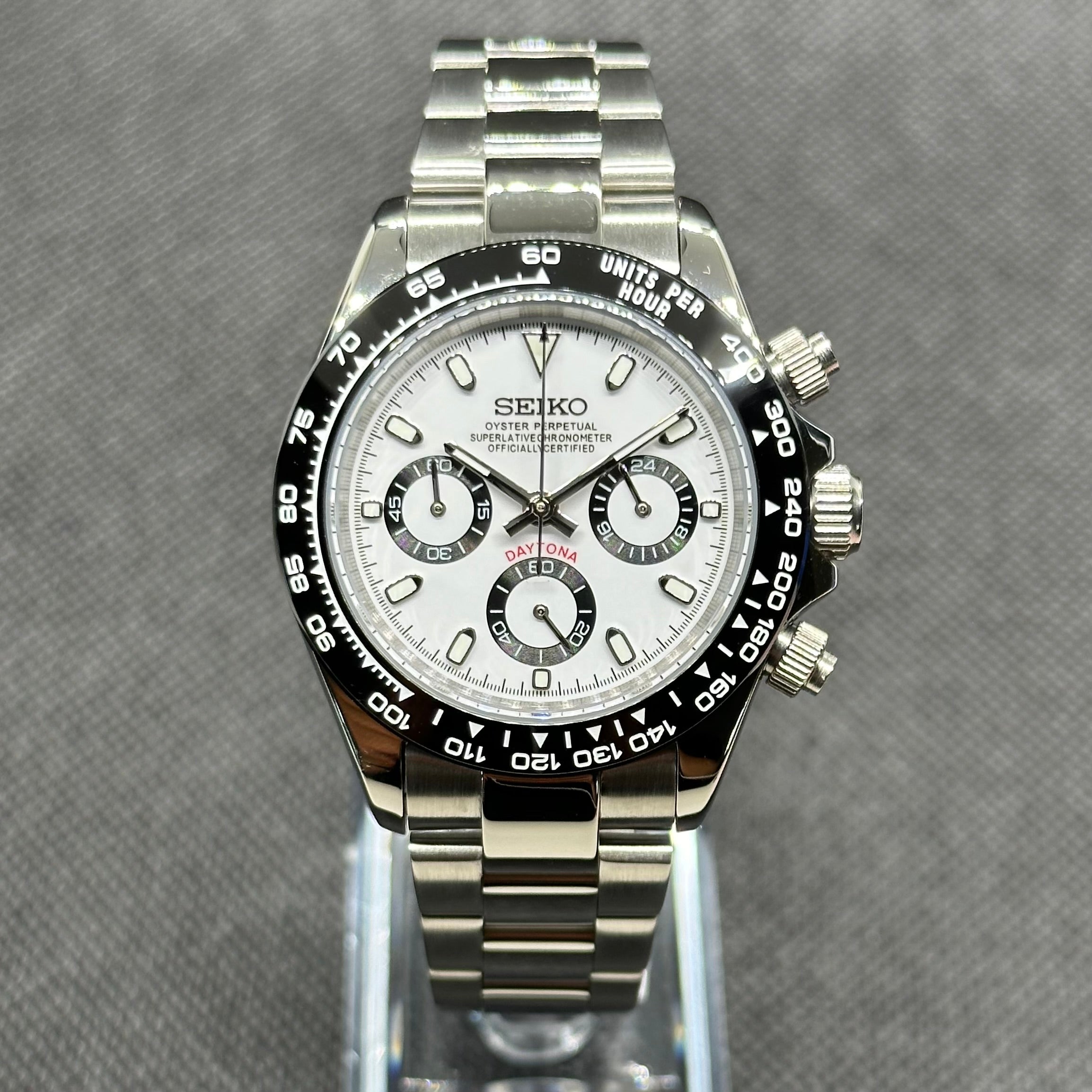 Seiko Mod "Panda" Daytona Chronograph Watch – Somerville Watch Co.