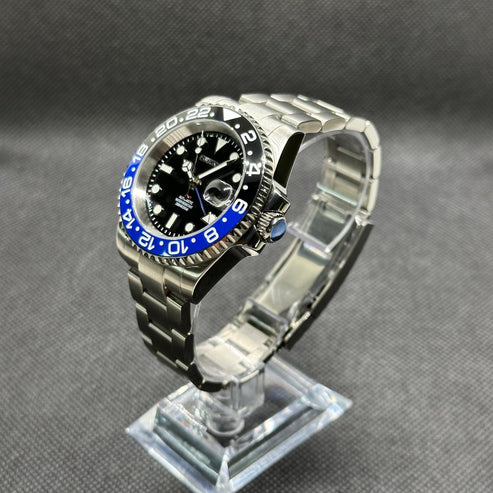 Seiko Mod GMT "Batman" Dive Watch – Somerville Watch Co.